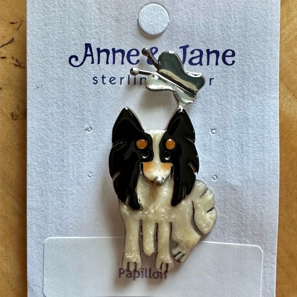 Jewelry | New Sterling Silver Papillon Pin By Anne And Jane | Poshmark